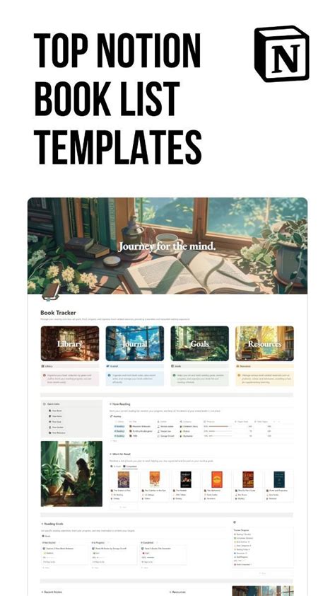 10 Best Notion Book List Templates For 2023 I 2024 Book Lists List
