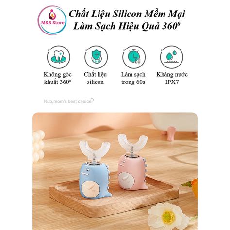 Bàn Chải Máy Chữ U Pin Sạc KUB Shopee Việt Nam