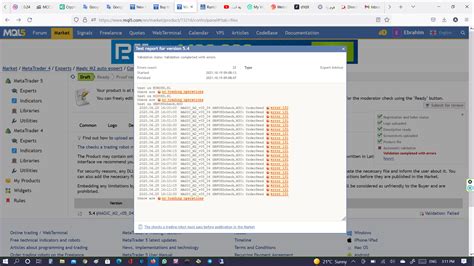 I Want To Upload My Robot In The Market But It Gives An Error Please