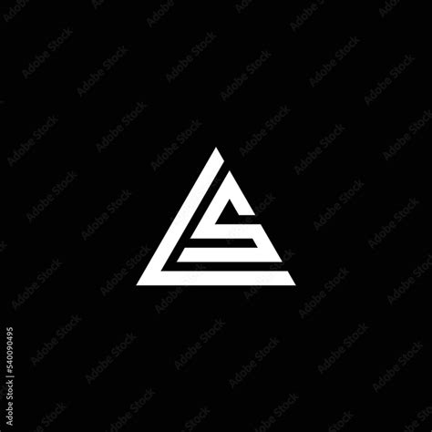 Logo Letter Ls Triangle Shape Monogram Vector Design Stock Vector Adobe Stock