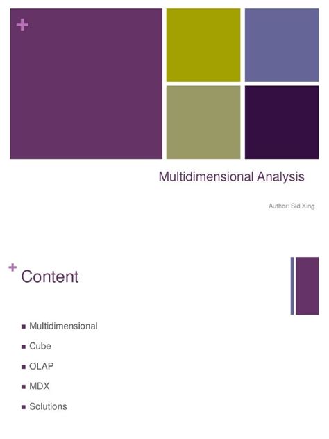 Multidimensional Analysis Pdf