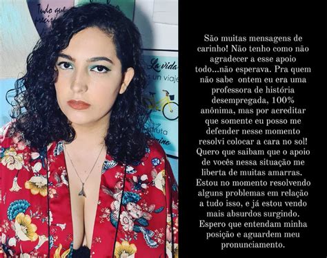 Camila Moura se pronuncia sobre conduta de Lucas Henrique no BBB O apoio de vocês me