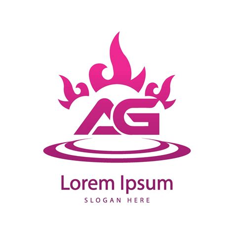 icono del logotipo de la letra inicial ag diseños de logotipos inspiradores para empresas