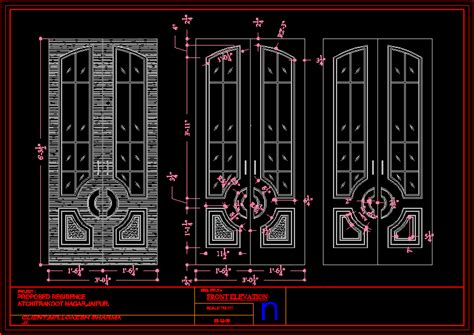 Door Elevation Dwg Elevation For Autocad Designs Cad
