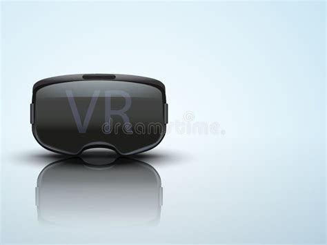 Original Stereoscopic 3d Vr Headset Stock Vector Illustration Of