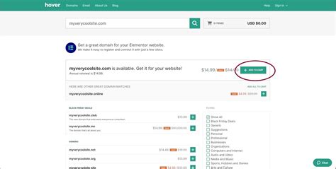 Purchase A Custom Domain Name For Your Site Elementor