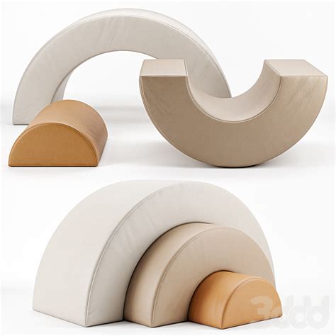 Детские игровые пуфы GATHRE _ ARC PLAYSET - MILLET - Другие предметы ...
