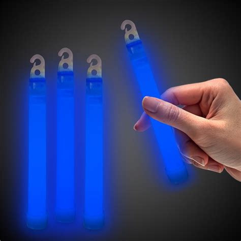 6 Blue Glow Stick 12 Per Pack Party Galaxy Products