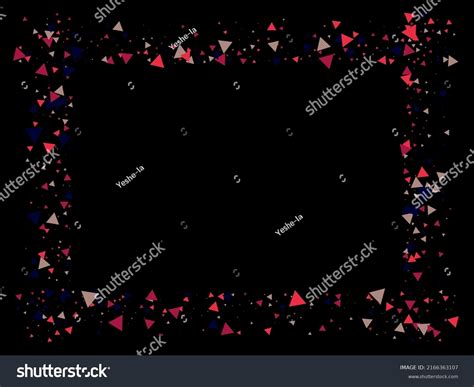 Triangle Explosion Confetti Broken Glass Explosive Stock Vector