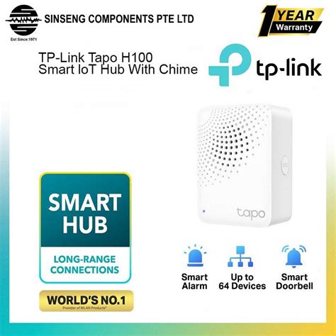 TP Link Chime Tapo H100 Smart Hub With Wireless Doorbell Chime Work