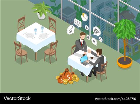3d isometric flat conceptual Royalty Free Vector Image