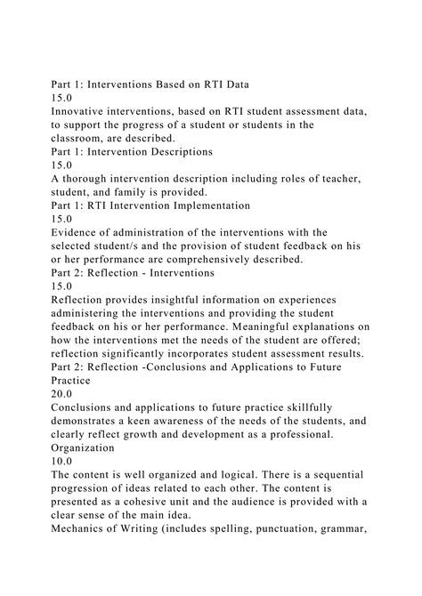Part 1 Interventions Based On Rti Data 150 Innovative Intervdocx