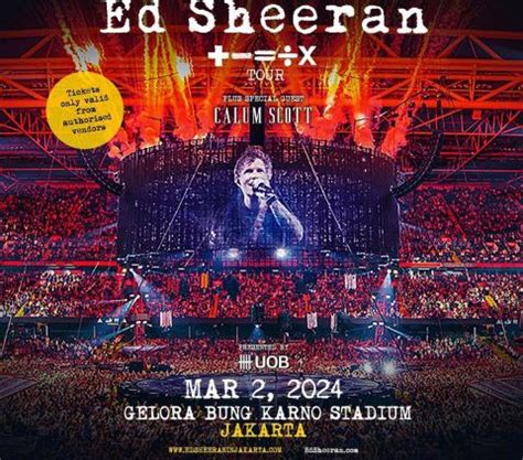 Konser Spektakuler Ed Sheeran X Tour Datang Ke Jakarta Ini Tanggal Tempat Dan Harga Tiketnya