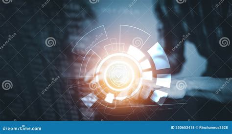 Businessman Hacker Hold Smart Phone And Touching In Graph Screen Code Of A Media Screen On The