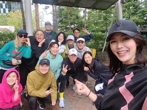 펀이미지케이션스 대표 윤혜경 마라톤합동훈련중 제 7회 잘나가마라톤 을 위한 합동훈련 현장