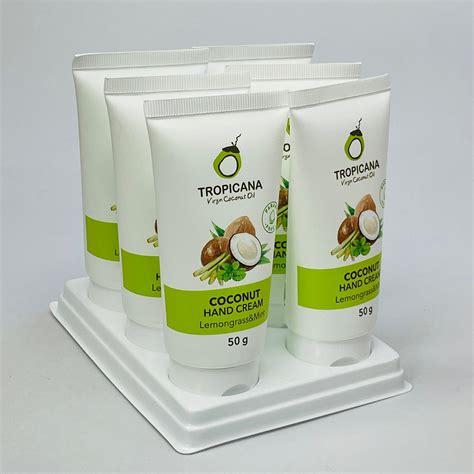 Крем для рук Кокосовый c Лемонграссом Tropicana 50гр. x 6 pcs / Hand ...