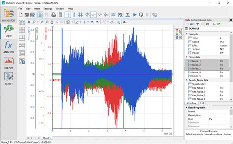 defining and setting individual y scaling for each curve in diadem 2d