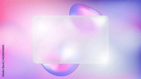3d Glass Morphism Rectangle Card Shape Vibrant Background Futuristic