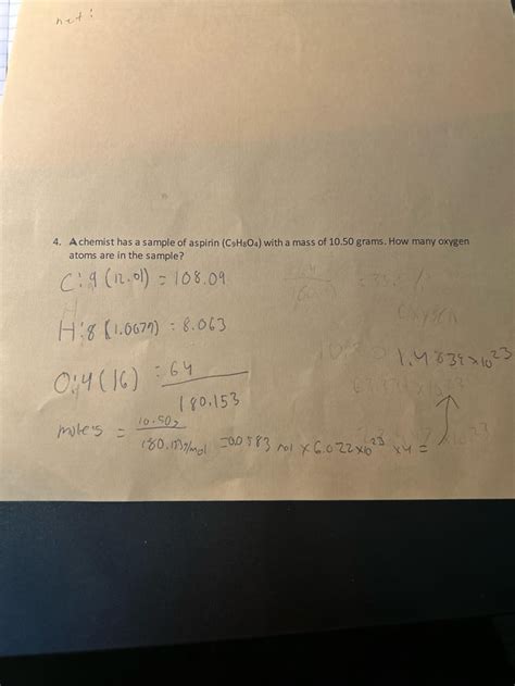 [chemistry] Did I Do This Problem Correctly R Homeworkhelp