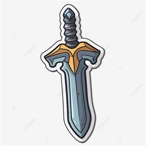 Sticker Of A Sword Vector Clipart Sword Clipart Sticker Clipart