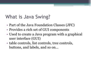 Java Swing Ppt Beginner Learning Study Ppt