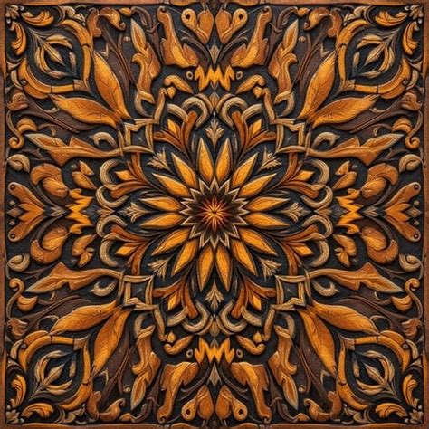 Free Western Tooled Mandala Image Leather Western Tooled Download