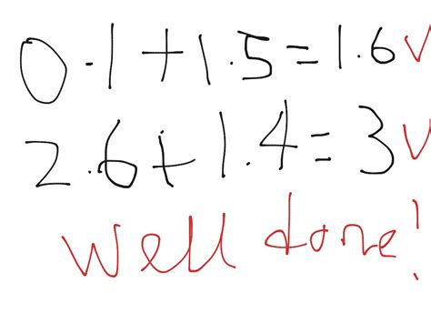 adding decimals math showme