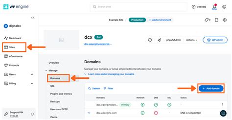 User Portal Domain Management Support Center