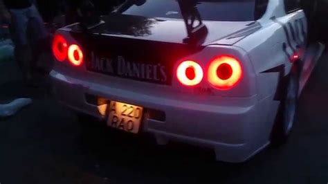 Launch Control Nissan Skyline GT R R34 Almaty Anti Lag YouTube