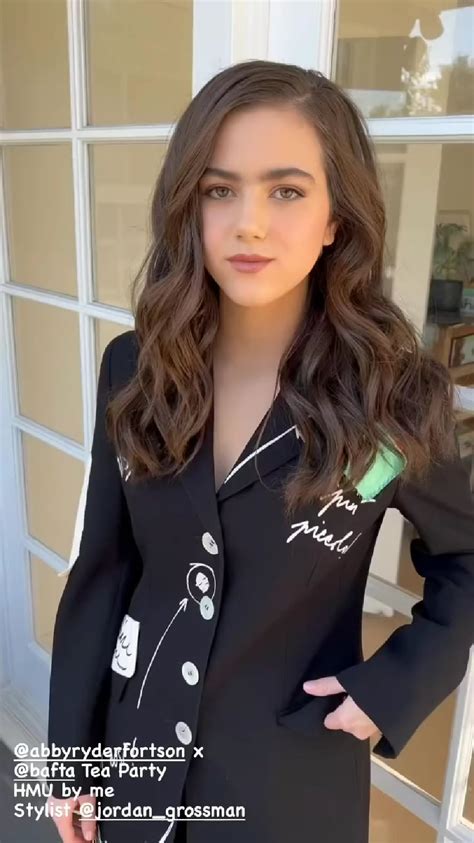 Cute Abby Ryder Fortson At The Bafta Tea Party 2024 Rsophisticated