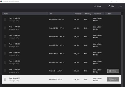 Android Vs 2022 Cannot Running Emulator For Api 34 35 Stack Overflow