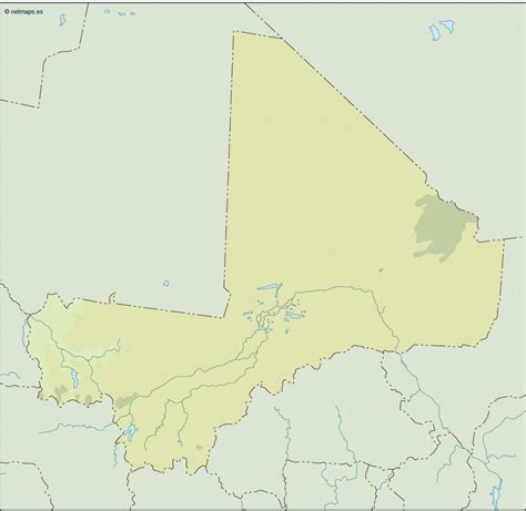 Political Mali Map Netmaps Leading Mapping Company