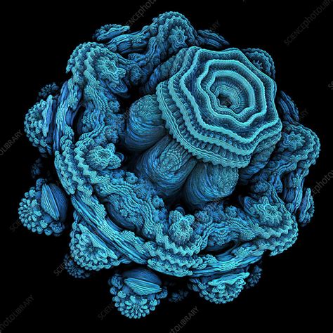 Mandelbulb 3D Fractal Structure Stock Image C030 7355 Science