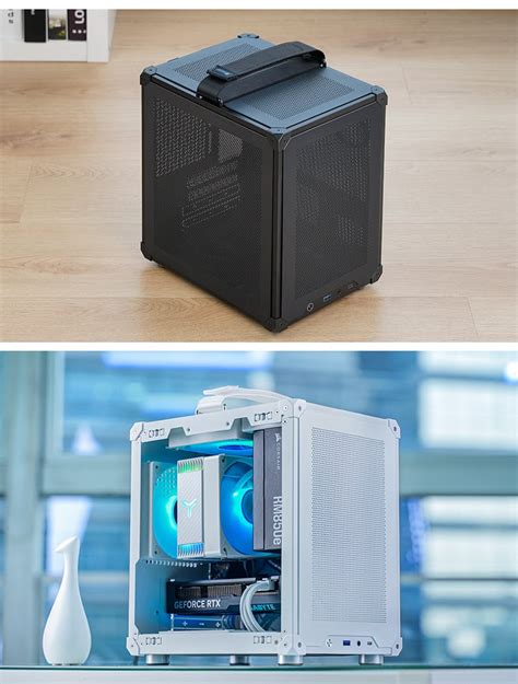 Jonsbo C6 Itx White Itx Handled Mesh Pc Case Simple Compact Desktop