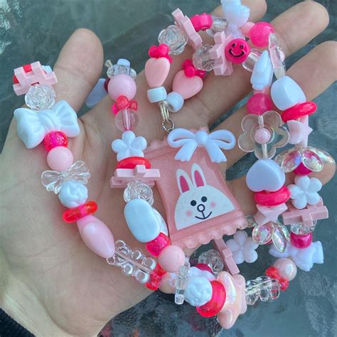 Kawaii Bunny Kandi Necklace Etsy