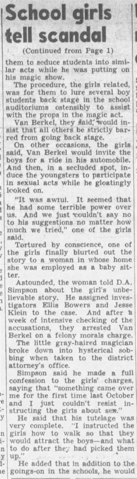 The Magician Sex Scandal