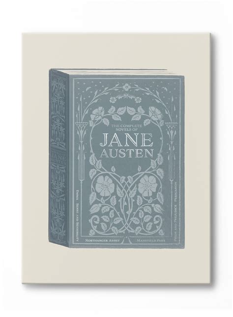 Jane Austen Book Cover Shop Canvas Online At Opposite Wall