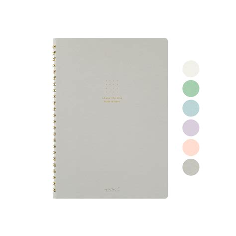 Midori Colour Spiral Ring Notebook A5 Dotted Fitzgeraldtaylor