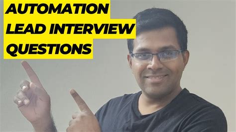 Ace Your Next Job Must Know Automation Lead Interview Questions Part1automation Selenium