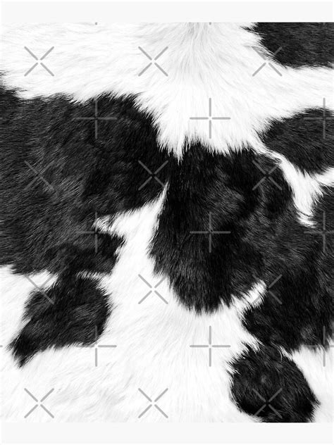 Cowhide Digital Scrapbook Black And White Sticker For Sale By Wiskcie