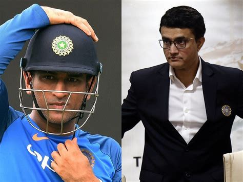 When Should Ms Dhoni Retire Bcci President Sourav Ganguly Opines