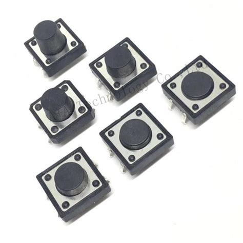 10pcs Pcb Tactile Tact Mini Push Button Switch Smd 4pin Micro Switch 12