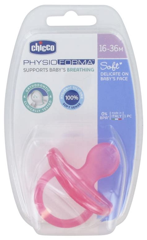 Chicco Physio Forma Soft Silicone Soother 16-36 Months - Colour: Pink