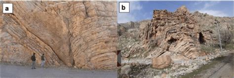 Zewe Gorge A Fault Escarpment In The Kometan Formation B Intensley