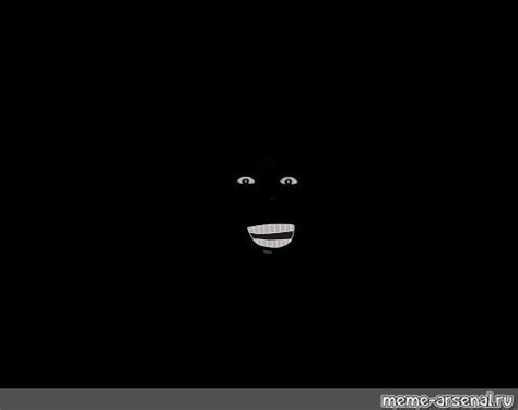 Black Man Smiling In The Dark