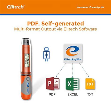 Elitech Rc 51 Digital Temperature Data Logger Usb Reusable 32000 Points