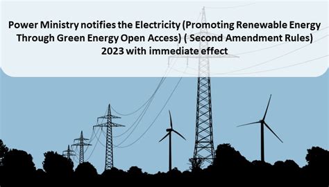Power Ministry Notifies The Electricity Promoting Renewable Energy