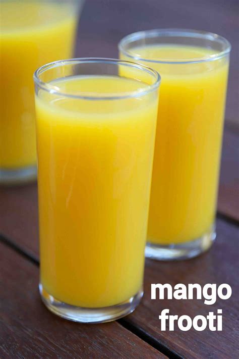 Mango Frooti Recipe How To Make Frooti Mango Drink Mango Fruity
