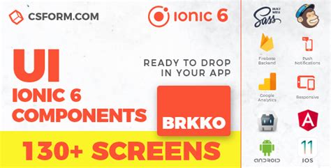 brkko ionic 6 angular 9 ui theme template app code market