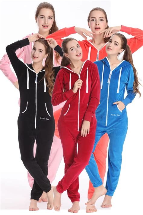 Nordic Way Onsie Velutum One Piece Jumpsuit Velvet Adult Romper Unisex